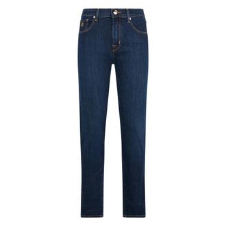 Moorer Dunkelblaue Jeans- klassische und vielseitige Passform. - - Jeans - Damen - Blau - W27