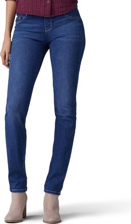 Lee Damen Sculpting Fit Slim Leg Pull On Jeans, Expedition, 38 Short
