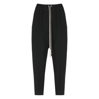 Rick Owens Cropped Hose mit Kordelzug - - Trousers - Damen - Schwarzk - M