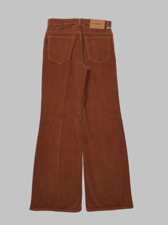 Haikure Cotton Ribbed Jeans - Brown