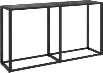 vidaXL Konsolentisch Schwarz 140x35x75,5 cm Hartglas Vidaxl