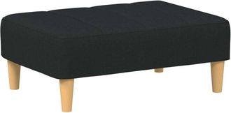 vidaXL Repose-pied noir 77x55x31 cm tissu Vidaxl