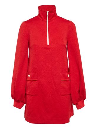 Gucci GG Minikleid mit Rei&szlig;verschluss - Rot
