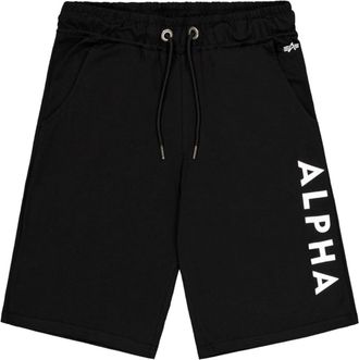 Alpha Industries Alpha Industries Herren Alpha Jersey Short Bermuda, Black, XXL