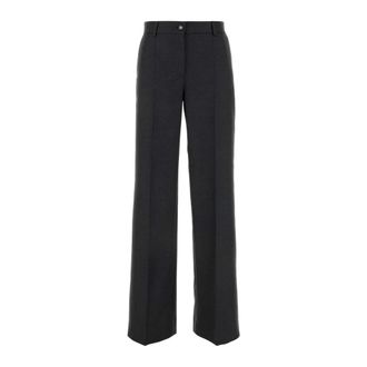 Dolce & Gabbana Femme, Pantalons, Gris, Taille: 36 FR Wide Pantalons