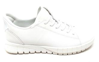 Geox Flextride Plus Chaussures blanches pour femme &agrave; enfiler avec syst&egrave;me Fastin, semelle Chunky,Casual Sport, Baskets souples et respirantes, Blanc, 39 EU