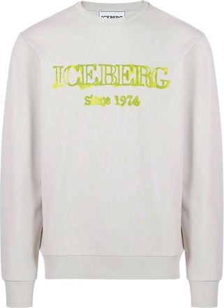 Iceberg Homme, Sweatshirts et sweats &agrave; capuche, Gris, Taille: 3XL Sweat &agrave; capuche et logo