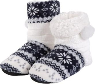 UPKOCH Ciieeo Chaussures dInt&eacute;rieur dHiver pour Femmes Bottes Longues en Coton Noir Semelle Antid&eacute;rapante Souple Taille 36-41 L&eacute;g&egrave;res et Chaudes pour Maison 