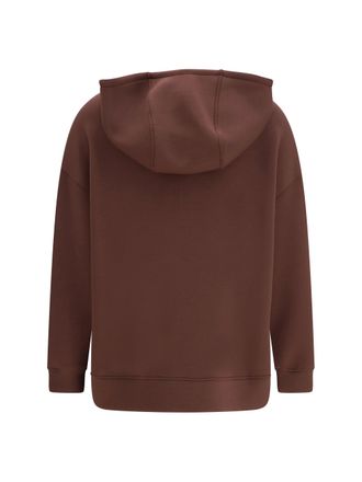 Weekend by Max Mara Womens Radura Hooded Sweatshirt Marrone Modal; Polyamide; Elastane Sweatshirts Sweater