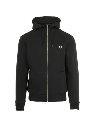 Fred Perry Fred Perry Hooded Zip Through Sweatshirt