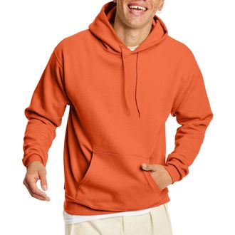 Hanes Unisex EcoSmart Hoodie Midweight Fleece Pullover Hooded Sweatshirt for Men Kapuzenpullover, Orange/Abendrot im Zickzackmuster (Sunset Chevron), 3X-Gro