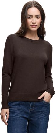 Street One Damen Pullover mit Knopfdetail