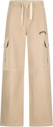 Palm Angels Homme, Pantalons, Beige, Taille: L Cargo Pants