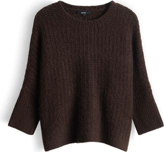 someday Damen Pullover | TUMELDA Boxy Chunky Knit Pullover aus Woll-Alpaka Mix Dark Espresso, M