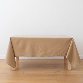 LinenMe Tischdecke 53% Leinen 47% Baumwolle - Rechteckige Stofftischdecke 156 x 320 cm - Waschbar & B&uuml;gelfrei - Ideal f&uuml;r Esstisch, K&uuml;che, Wohnzimmer - Hochwe