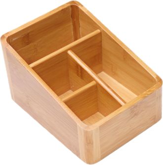 Baoblaze Fernbedienungshalter, Fachkorb, Home-Media-Player, Arbeitsplatte, Home-Kosmetik-Organizer, Schreibtisch-Organizer, TV-Fernbedienungshalter, 4 Fächer