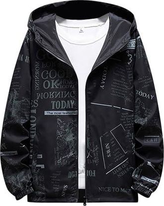 Generico Veste imperméable réversible avec imprimé camouflage, légère pour homme, respirante, imperméable et coupe-vent pour activités de plein air, gris, XXXX