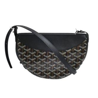 Goyard Pre-owned Hirondelle Goyardine Canvas Calfskin Shoulder Bag - - Pre-owned - Damen - Schwarzk - ONE SIZE
