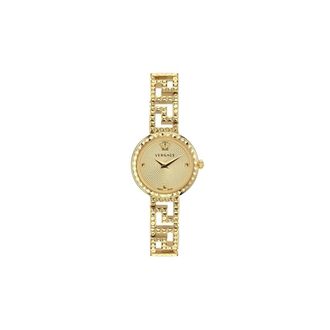 Versace Femme, Accessoires, Jaune, Taille: ONE Size Montre habill&eacute;e &eacute;l&eacute;gante en acier inoxydable