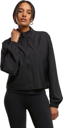 Urban Classics Damen Sportjacke Ladies Sports Jacket, Damen leichte Sportjacke mit hohem Stehkragen und Nahttaschen, atmungsaktiv, Größen XS - XL