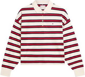 Tommy Hilfiger Polo &agrave; rayures en coton m&eacute;lang&eacute;