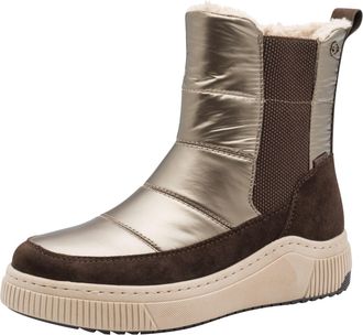 Tamaris Comfort Damen Winterstiefel ohne Absatz Gef&uuml;ttert Wasserabweisend, Braun (Mocca Comb), 42 EU