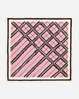 Arket Bedrucktes Seidentuch -Braun