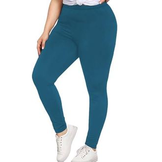 Generic Legging pour femme - Grandes tailles - Pantalon de yoga - Pantalon de sport - Taille haute - Noir - Opaque - Legging de fitness - Pantalon de course -
