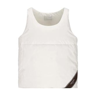 Prada Gepolstertes Baumwoll-Top - - Tops - Herren - Wei&szlig; - XS