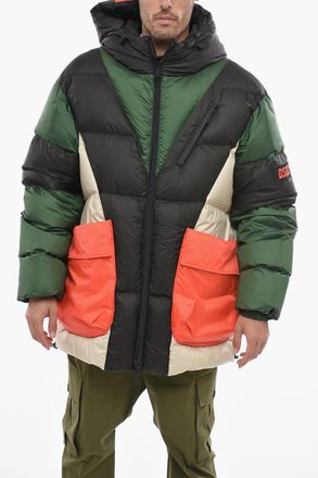 Dsquared2 Oversized Puffer Jacket with Flap Pockets Dsquared2