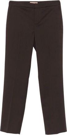 Twinset Femme, Pantalons, Brun, Taille: 42 FR Slim-fit Pantalons
