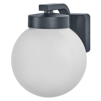 Osram Endura Classic LED Wandleuchte Erda, E27 Fassung, IP54, Aluminium dunkelgrau, Smart+ kompatibel