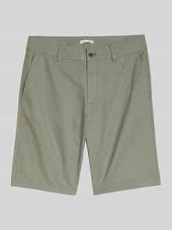 Tom Tailor Denim Regular Fit Bermuda aus Leinen-Baumwolle-Mix