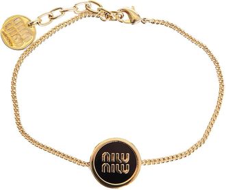 Miu Miu Enamelled Logo Bracelet