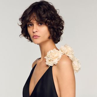 Sandro Robe courte &agrave; volant