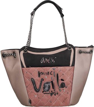 Anekke Shopper Schultertasche Parisian Tote Bag Multicolor mehrfarbig