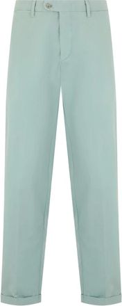 Fedeli Homme, Pantalons, Bleu, Taille: L Pantalon Cropped Droit