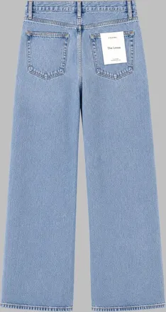 Frame Denim Mens Wide-Leg Jeans Cotton Denim Blue