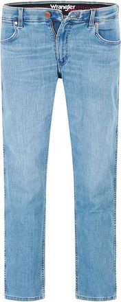 Wrangler Herren Jeans blau Baumwoll-Stretch Straight Fit