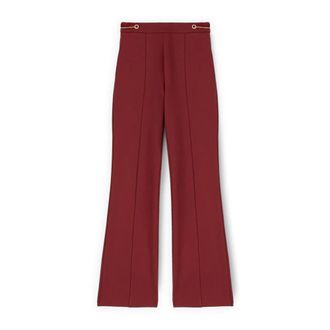 Motivi Schlaghosen mit &Ouml;senmuster - - Trousers - Damen - Rot - 2XL