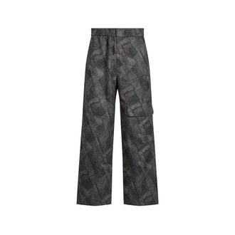 Maison Kitsun&eacute; Pantalon large imprim&eacute;