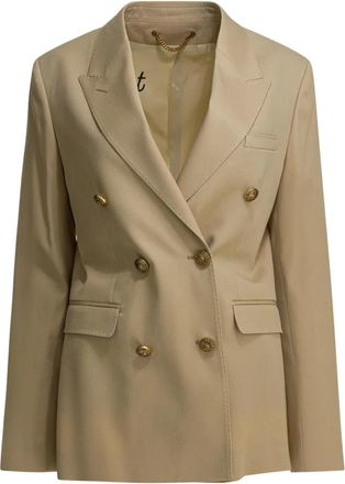 Golden Goose Femme, Vestes, Beige, Taille: 38 FR Diva Blazer crois&eacute;