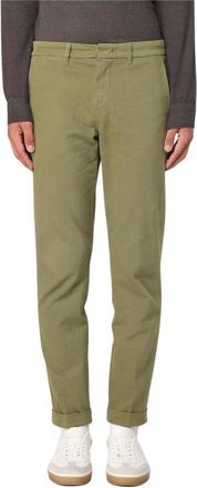 Fay Homme, Pantalons, Vert, Taille: W36 Pantalon en coton coupe slim