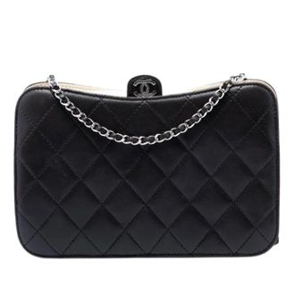 Chanel Pre-owned Gesteppte Lammleder Umh&auml;ngetasche - - Pre-owned - Damen - Schwarzk - ONE SIZE