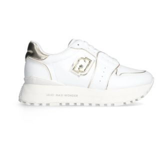 Liu Jo Wei&szlig;e Ledersneaker mit perforiertem Einsatz und laminierten Details - - Shoes - Damen - Wei&szlig; - 39 EU