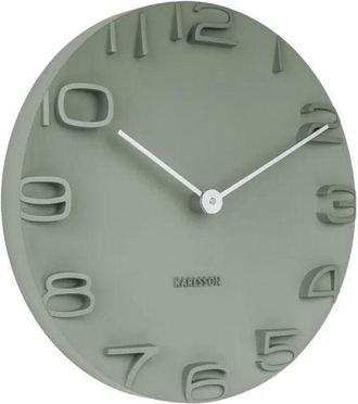 Karlsson Karlsson Wanduhr On the Edge Gr&uuml;n 42 cm