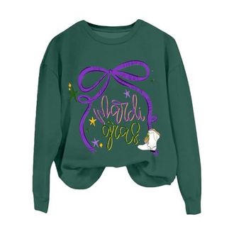 Generic Sweat-shirt basique pour femme - T-shirt &agrave; manches longues - Col rond - Manches longues - Automne - Hiver - D&eacute;contract&eacute; - Hauts St Tag - Chemises pour