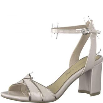 Marco Tozzi Femme 2-2-28315-28 Sandale &agrave; Talon, Powder Pat CB, 38 EU