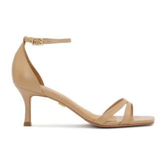 Kazar Beige Sandalen mit zwei d&uuml;nnen Riemen - - Shoes - Damen - Beige - 35 EU