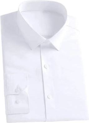 Generic Chemises fines et &eacute;lastiques &agrave; manches longues pour homme, coupe ajust&eacute;e, haut de bureau souple, 7668-25, XXL